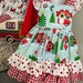 Christmas Camper Dress: Gingham Bow Straps, Festive Cotton - Etsy
