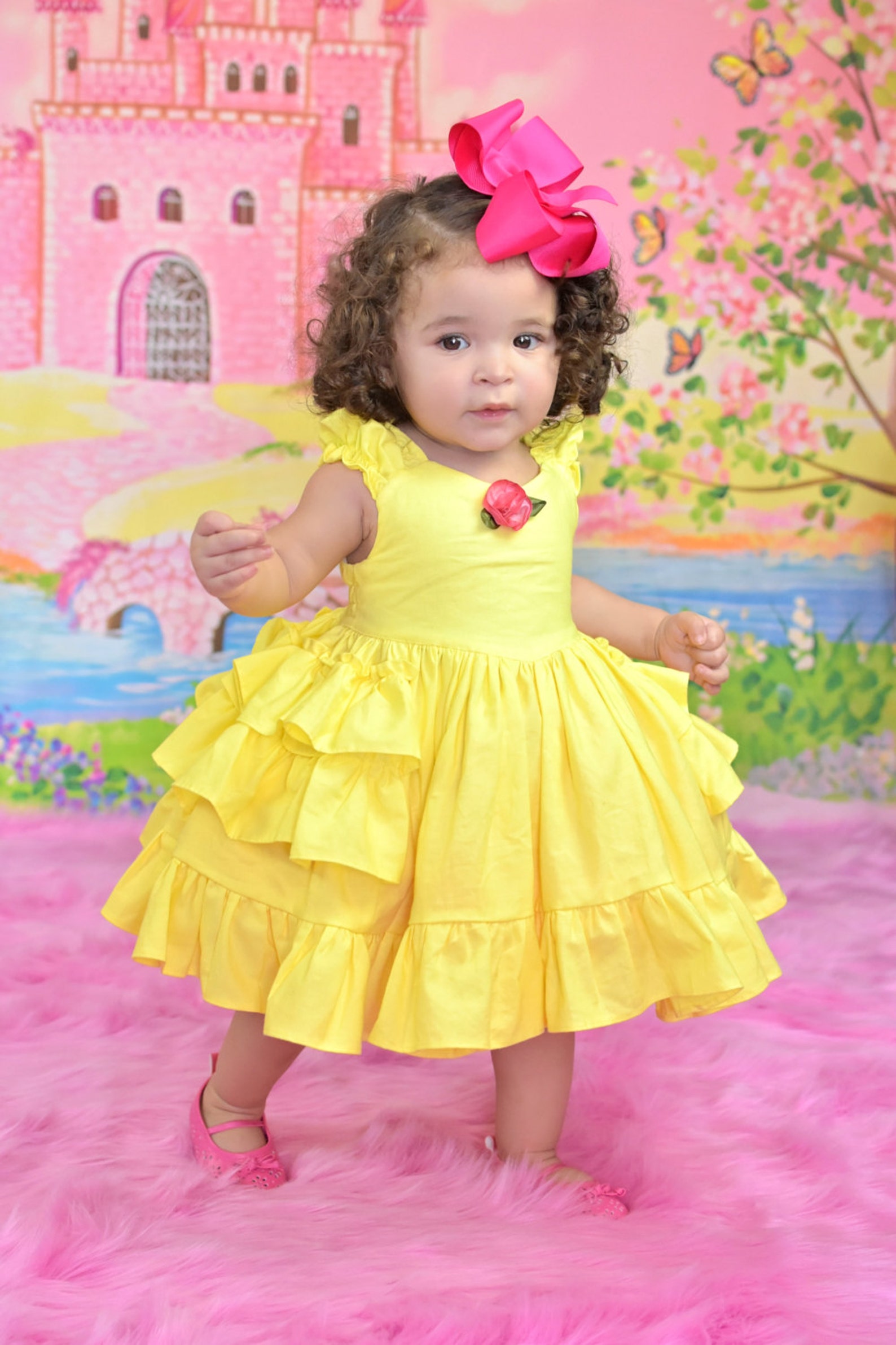 Baby Infant Princess Belle Dress With Built in Pettiskirt - Etsy