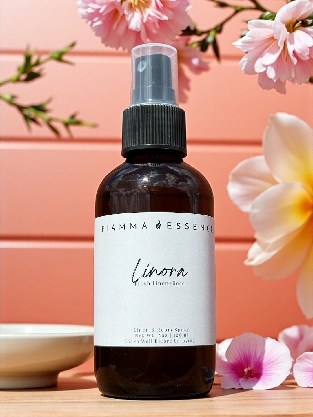 Linen & Rose Room Spray: Natural Home Fragrance Mist - Etsy