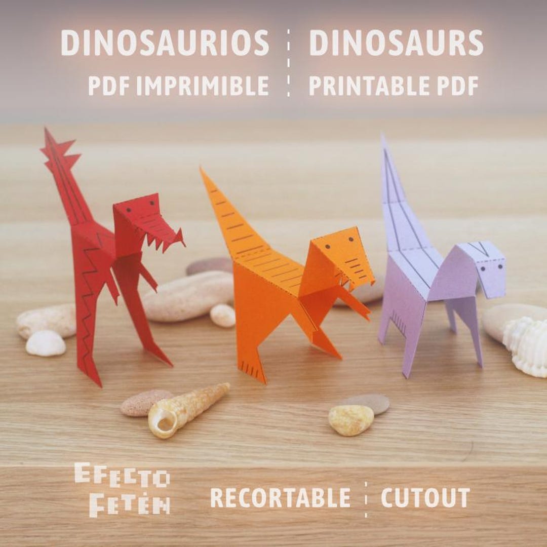 Dinosaur Cutouts. Cardstock. Printable PDF. Digital Download for ...