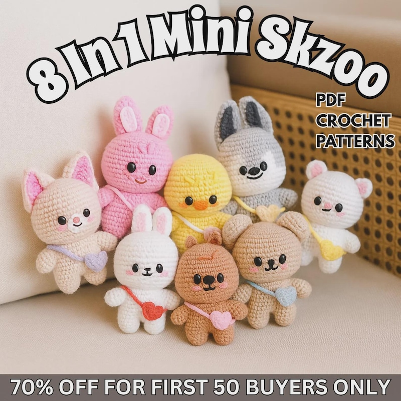 Stray Kids Skzoos Crochet Patterns - Etsy
