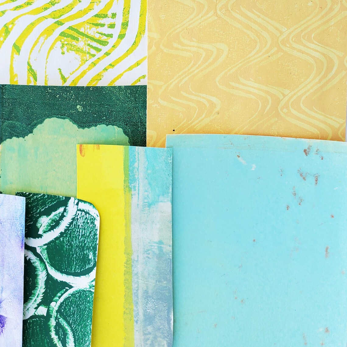 Painted Papers Ephemera Collage Packs #3 , 21 Similar Papers in Each ...