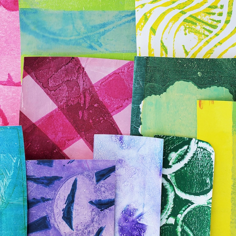 Painted Papers Ephemera Collage Packs #3 , 21 Similar Papers in Each ...