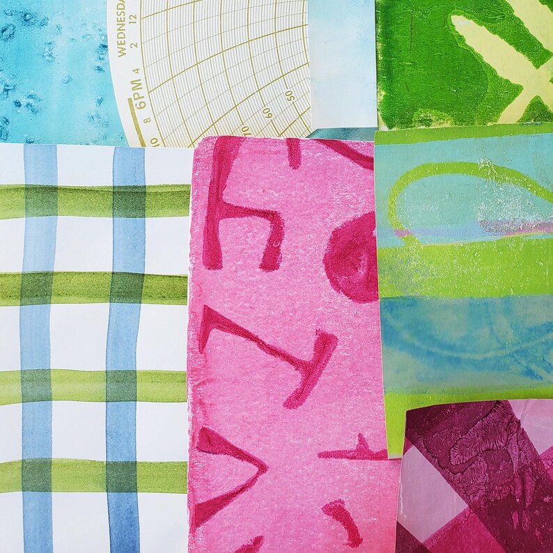 Painted Papers Ephemera Collage Packs #3 , 21 Similar Papers in Each ...