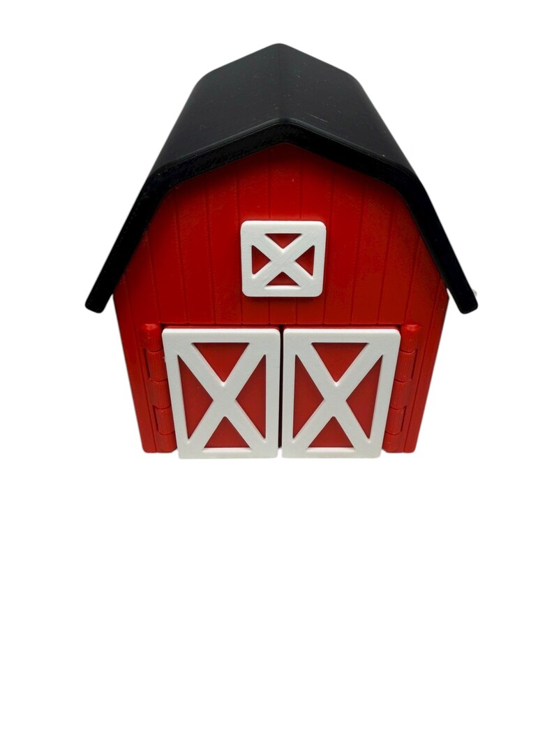 The Grit Farm | 3D Printed Barn Scene With 4 Grit Friends - Etsy