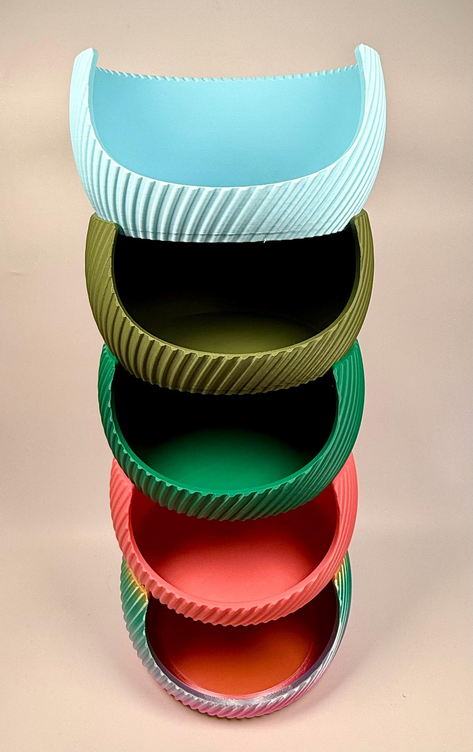 3D Printed Stacking Bowls Small | Desk Organizer | Craft Supply Storage ...