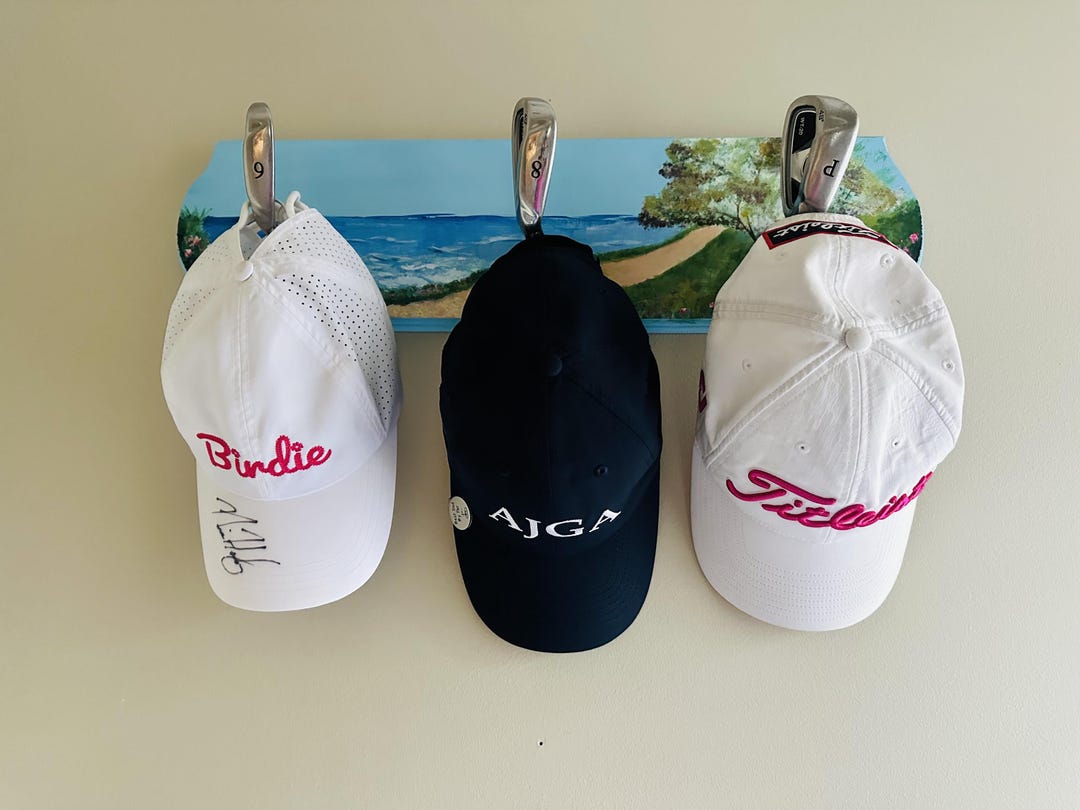 Handmade Golf Club Hat and Coat Rack | Repurposed Golf Decor & Gifts ...