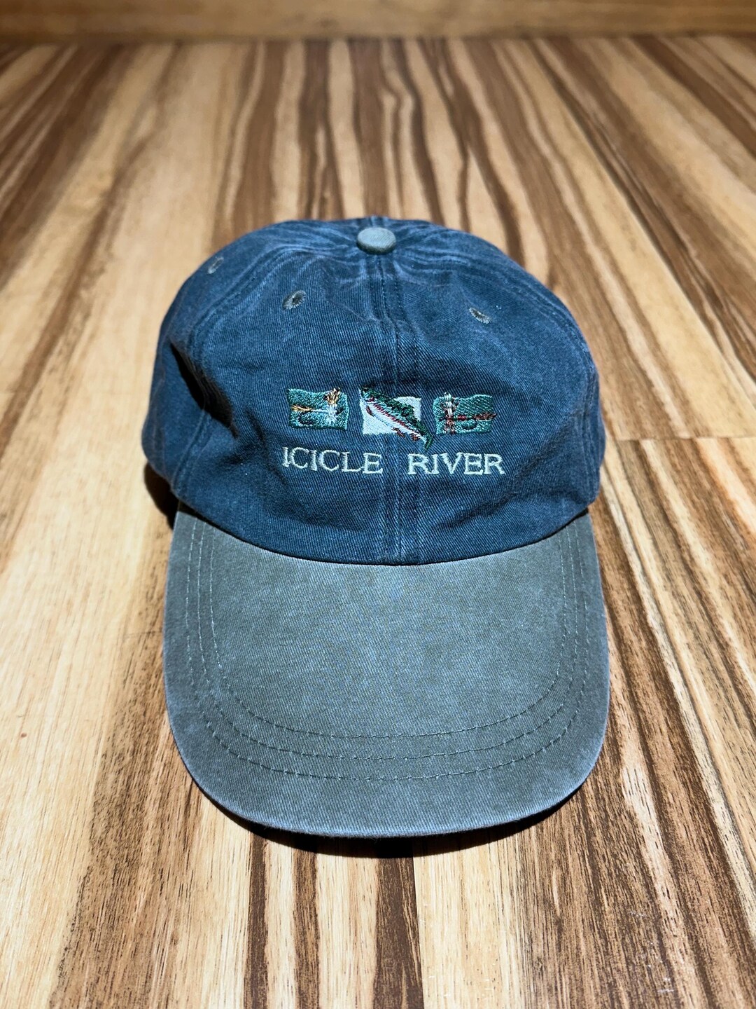 Vintage Icicle River Tackle Fish River Blue/green Cap - Etsy