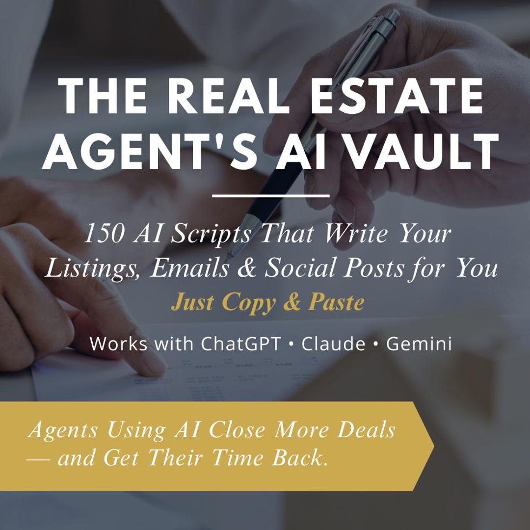 Real Estate Agent AI Scripts | Chatgpt Prompts for Listings, Emails ...