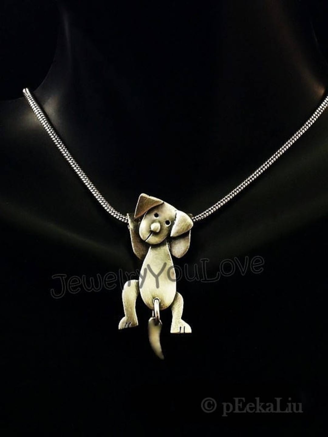 Collar Beagle / Collar Beagle de perro/mascota de plata esterlina ...