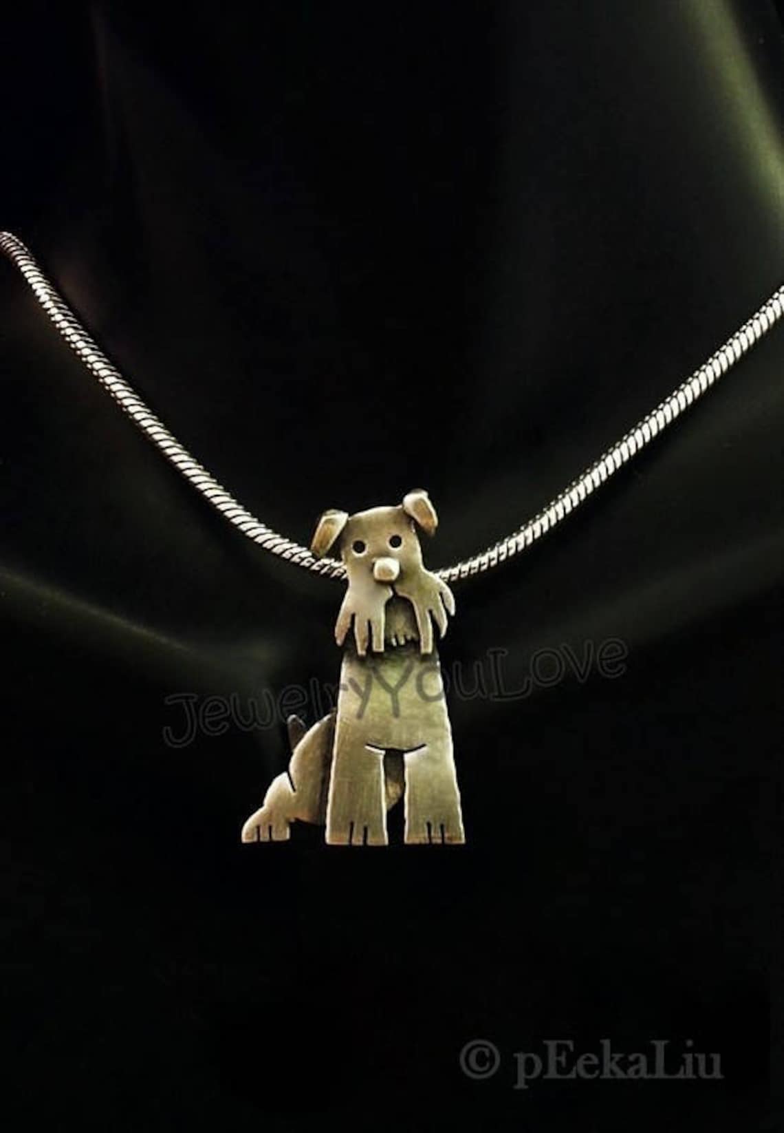 Schnauzer Necklace / Sterling Silver Dog/pet Miniature - Etsy