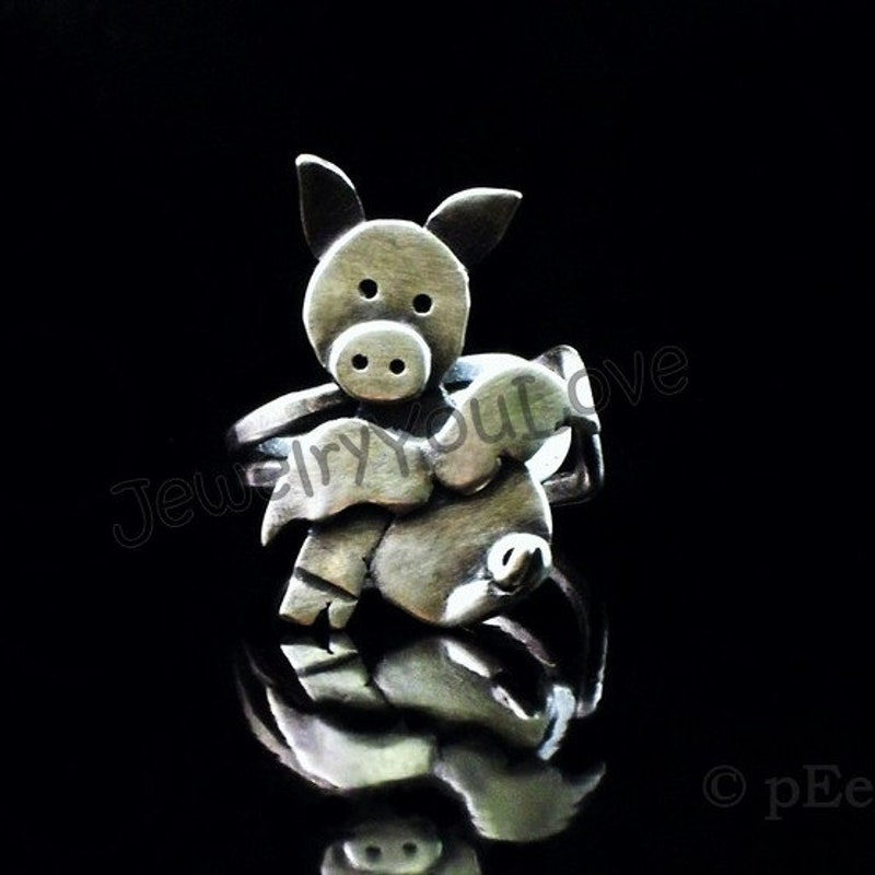 Pig Ring - Etsy