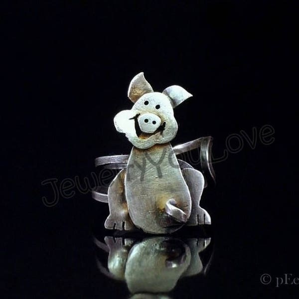 Pig Ring - Etsy