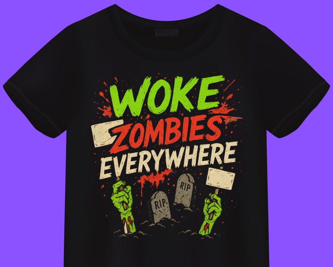 Funny Anti Woke PNG Digital Download | Sarcastic Halloween Quote Design ...
