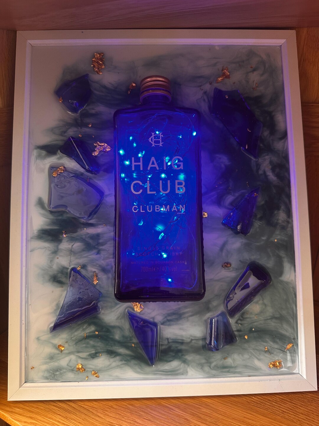 Haig Smashed Glass Art With Lights - Etsy Australia