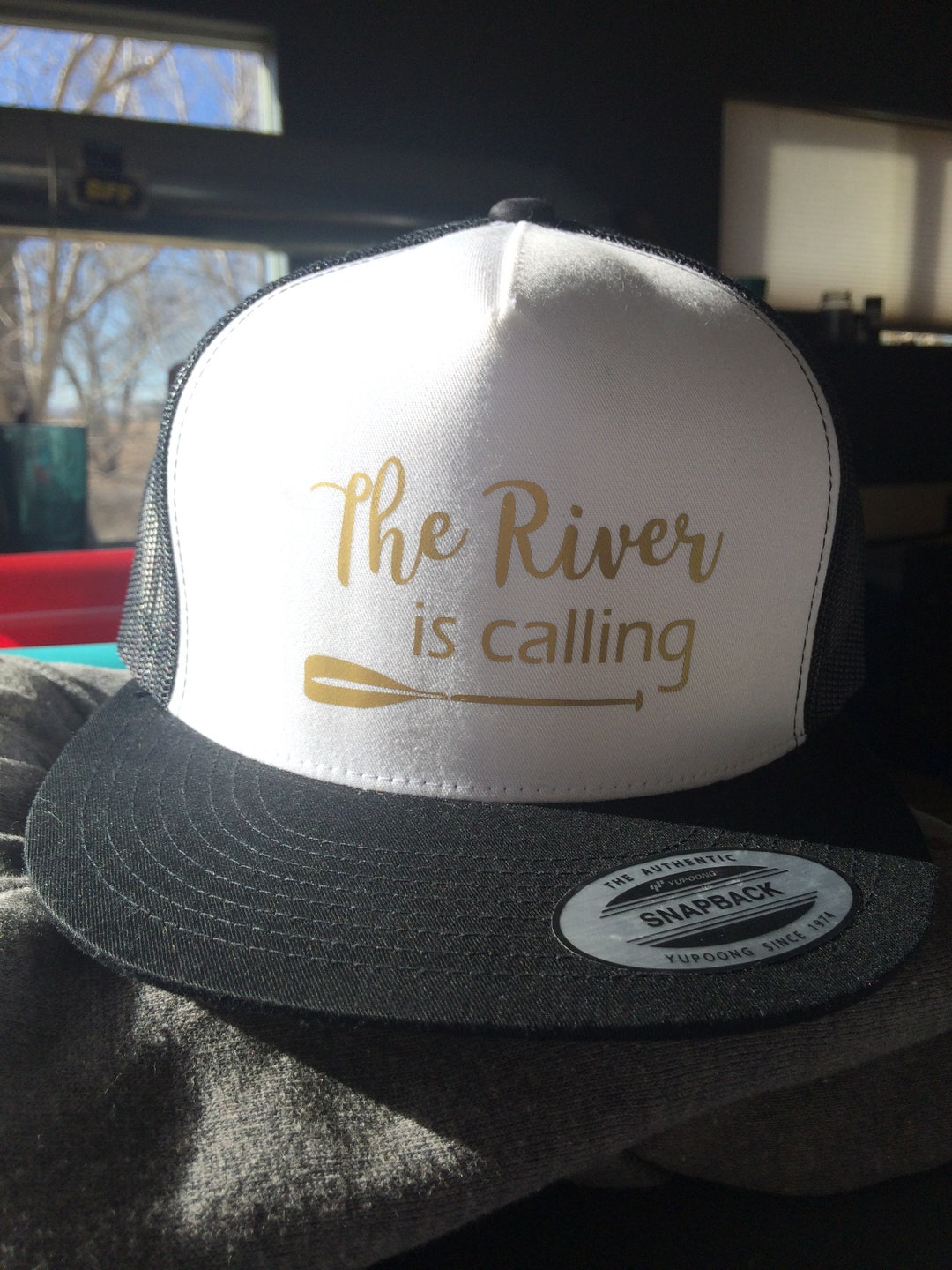 Ladies Trucker Hat~the River is Calling | River Rafting Summer Kayaking ...