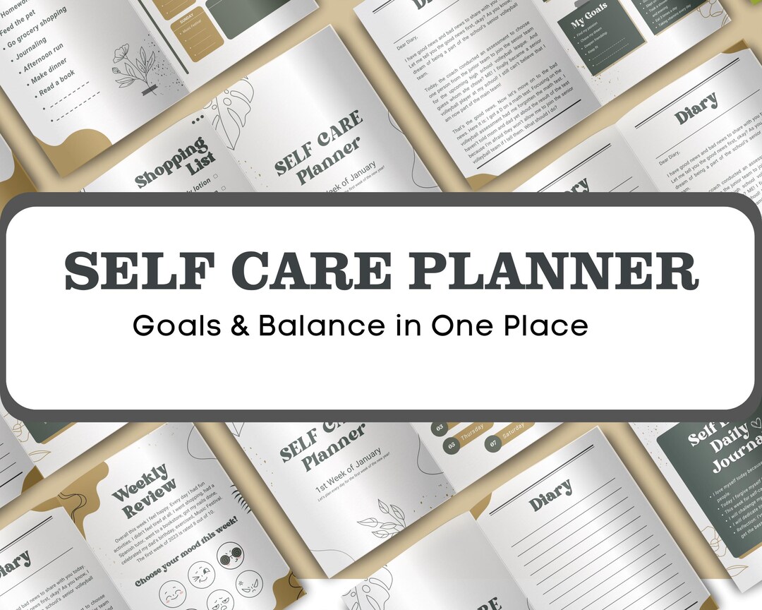 Editable Self Care Planner | Weekly Routine & To-do List | Printable ...