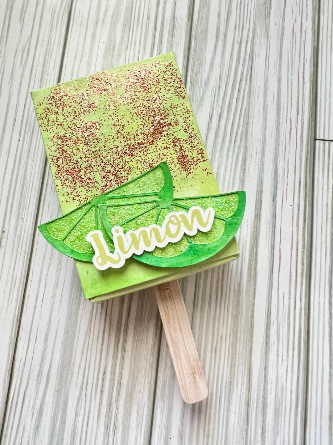 Paleta Popsicle Gift Box 3D Gift Box Limón Paleta Gift Box - Etsy