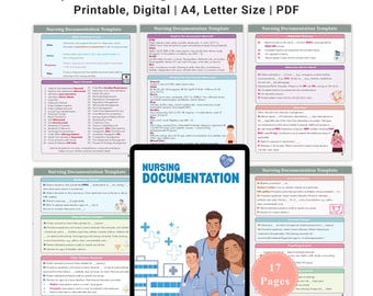 Nursing Documentation Printable Workbook: Charting Guide for Nurses (PDF) - Etsy