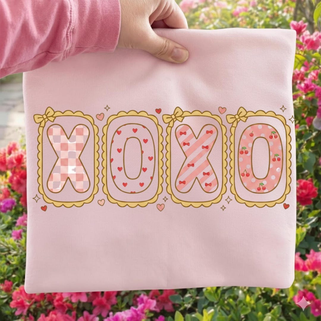 Preppy XOXO Valentine PNG, Valentines Day Png, Valentines Day Gift ...