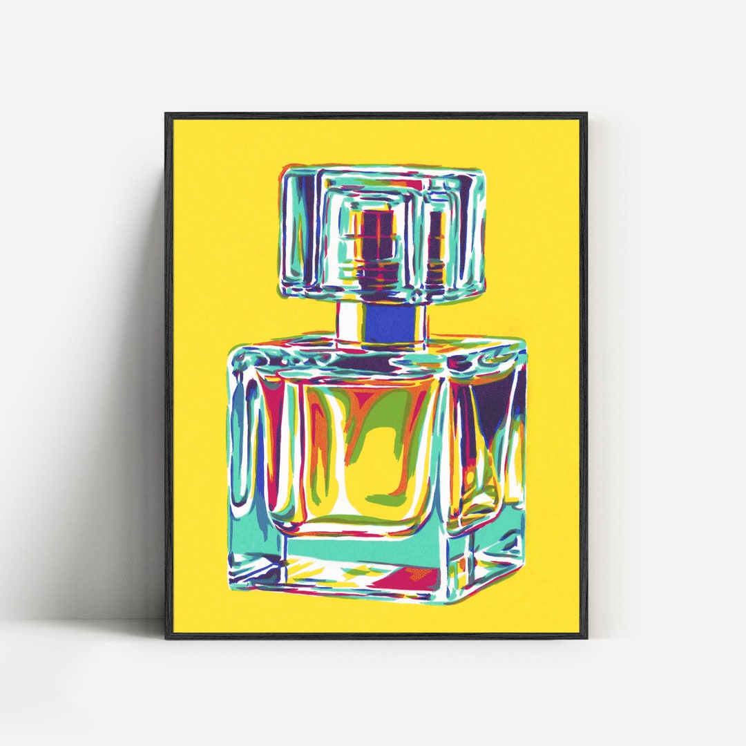 Perfume Bottle Graphic Art Print Fashion Wall Art Simple - Etsy