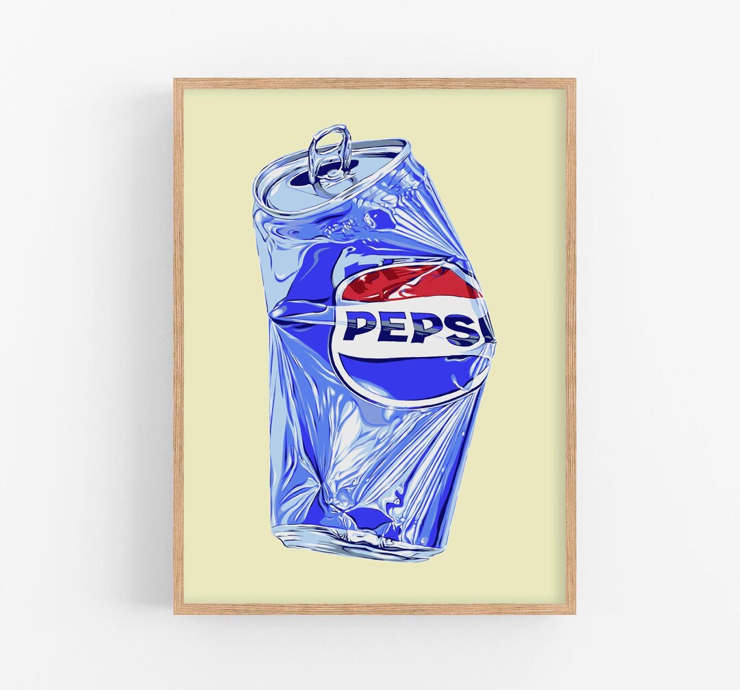 Pepsi Can Art Print Pop Art Poster Drink Wall Art Kitchen Artwork ...