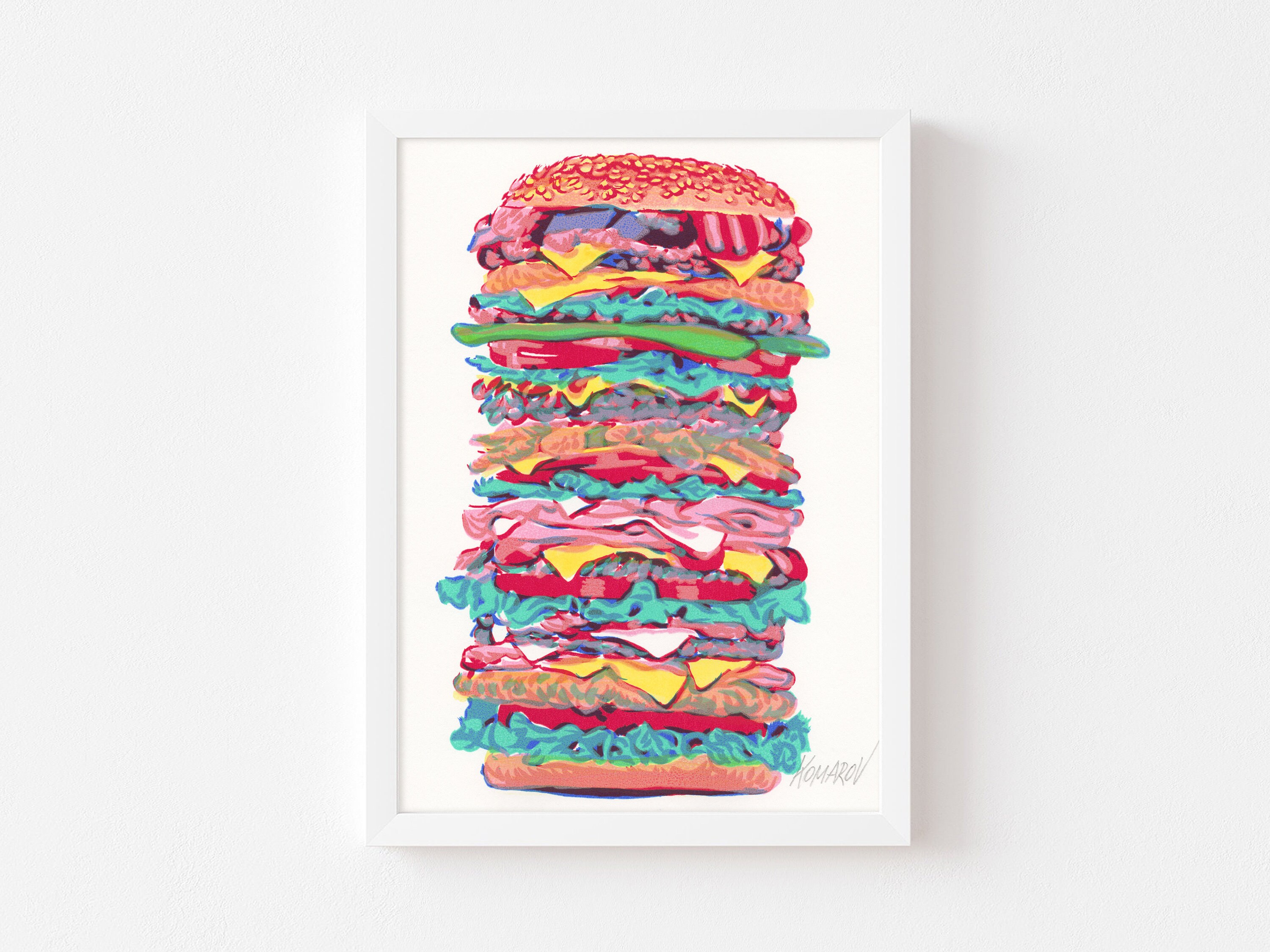 Pop Art Food Painting