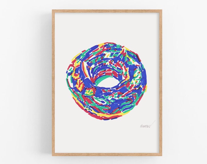 Donut Forget to Pray Printable Bible Wall Art, Affirmation Art, Kids ...
