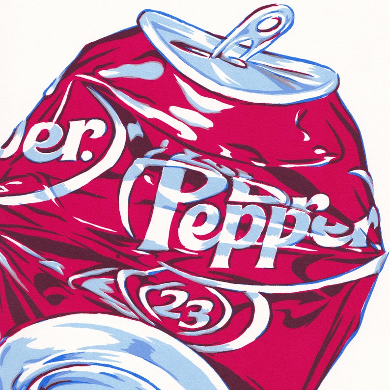 Pop Art Painting Crushed Cans Original Art Drink Wall Art - Etsy