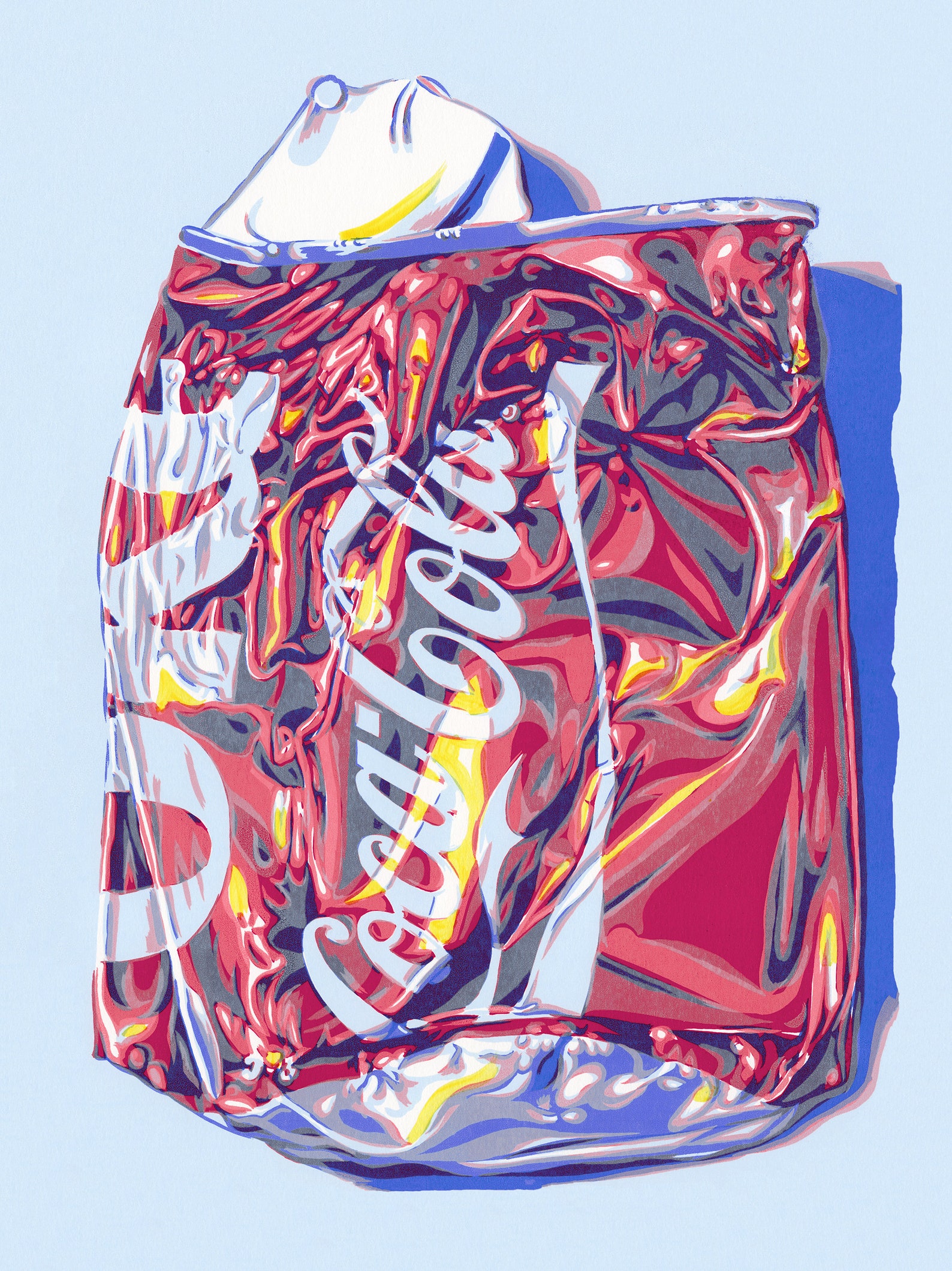 Cola Can Art Print Original Kitchen Wall Art Drink Artwork - Etsy