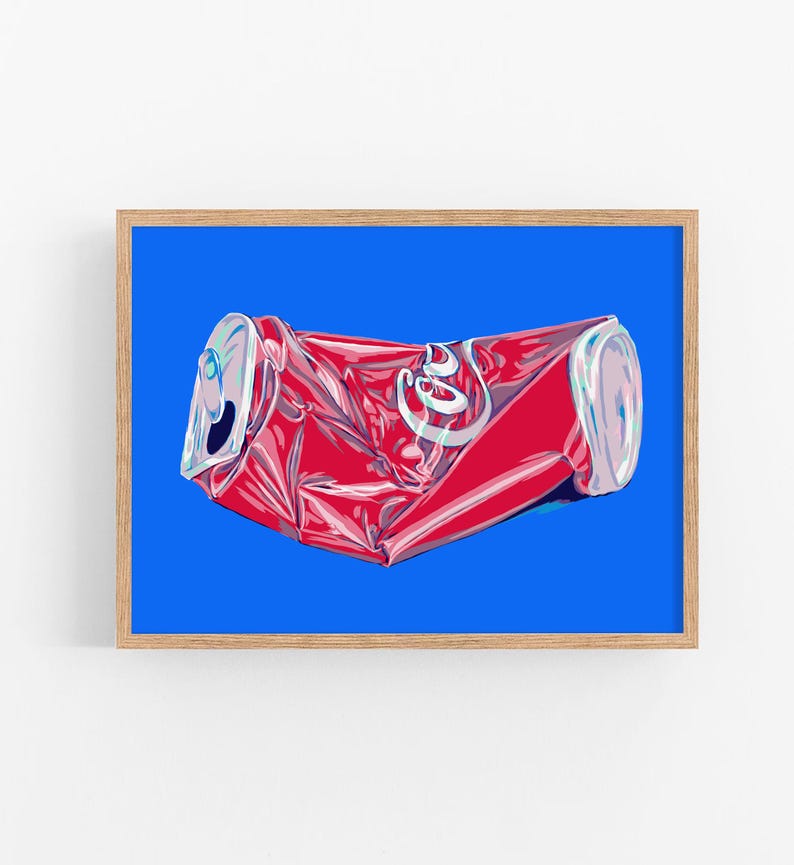 Coca-cola Can Pop Art Print, Kitchen Bar Cart Poster - Etsy