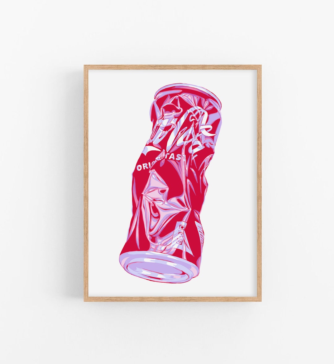 Coca-cola Can Art Print Pop Art Poster Drink Wall Art Kitchen Artwork ...