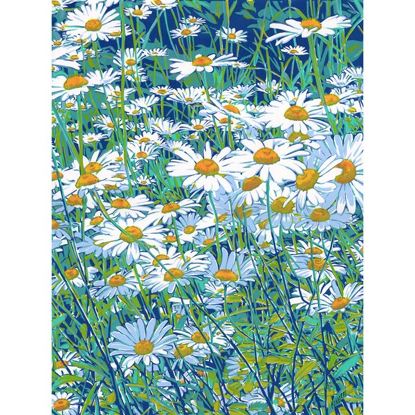 Daisy Painting - Etsy