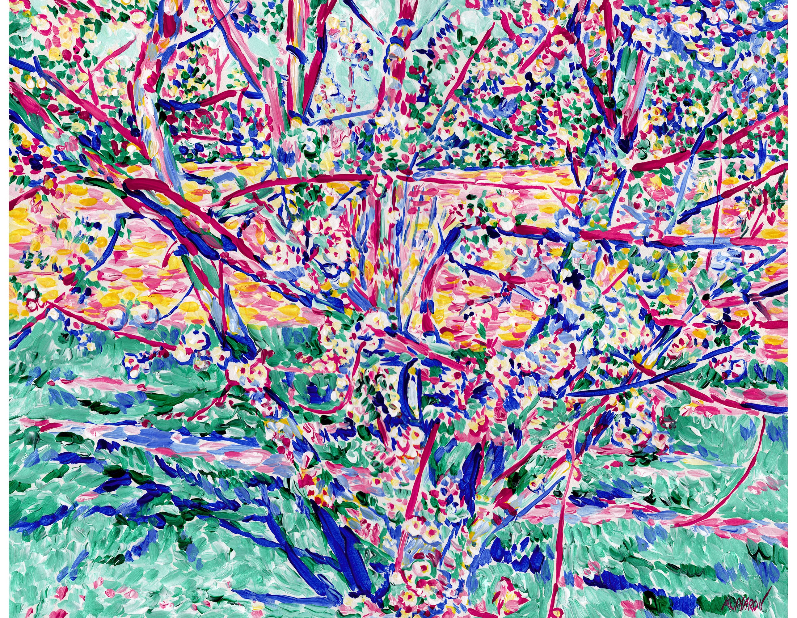 Cherry Tree Painting Van Gogh