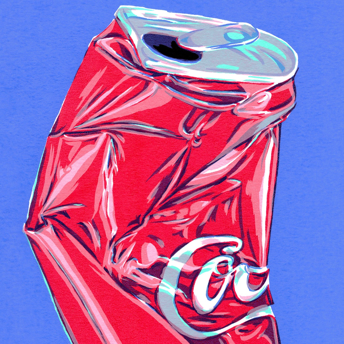 Coke Art Print Original Soda Wall Art Drink Artwork Bar Cart - Etsy