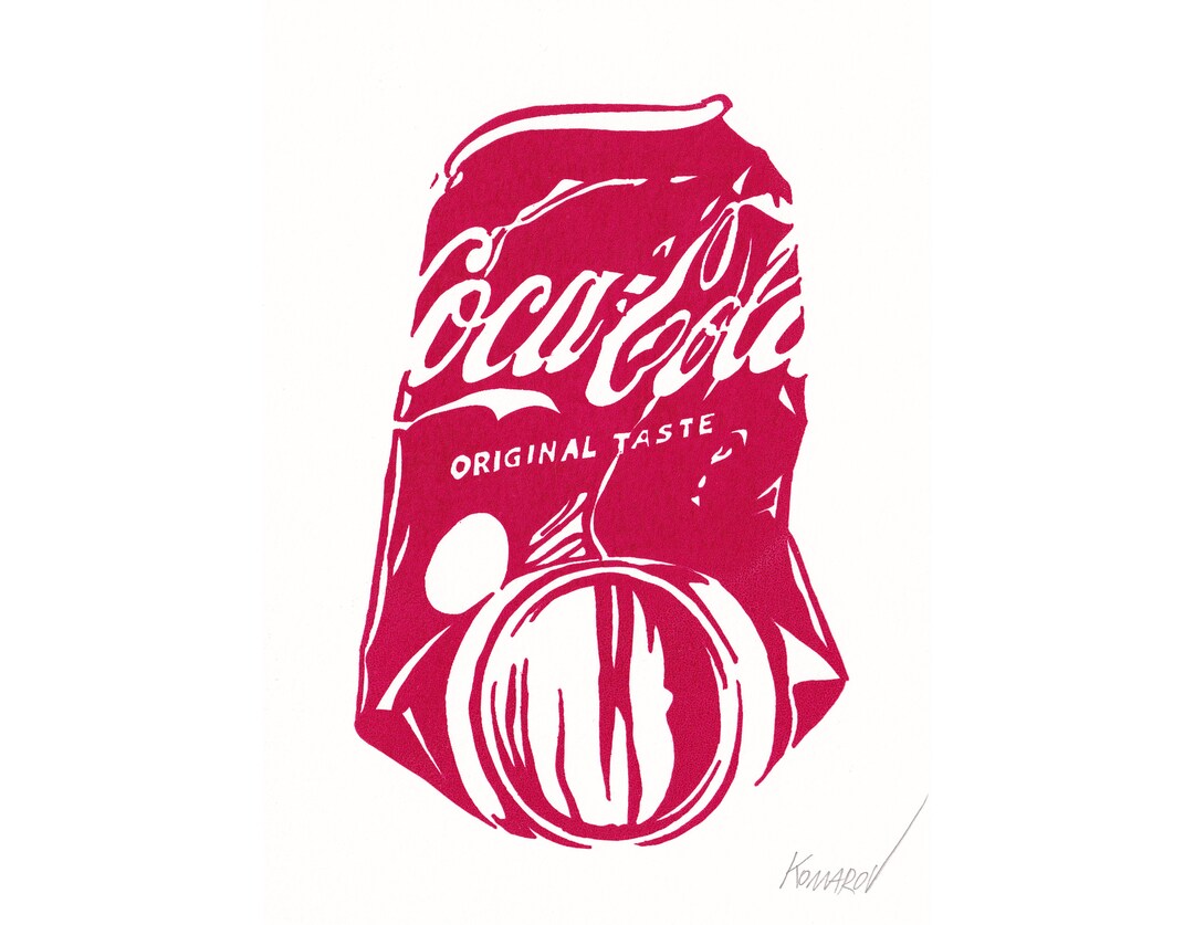 Coca Cola Painting Drink Original Art Pop Art Wall Art Kitchen Artwork ...