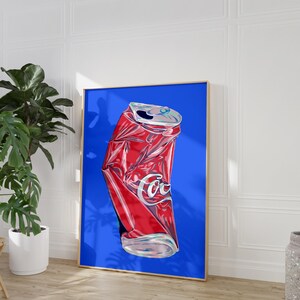 Coke Art Print Original Soda Wall Art Drink Artwork Bar Cart Coca-cola ...