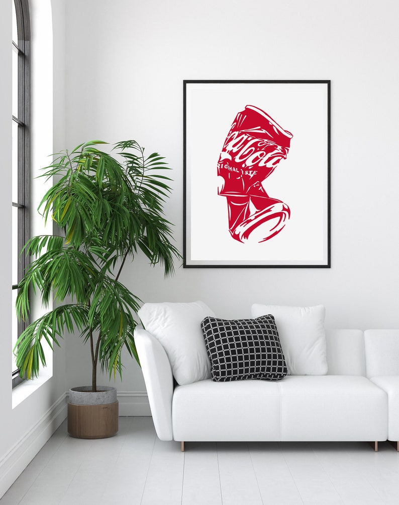Coca Cola Art Print Coke Poster Drink Wall Art Red Kitchen - Etsy