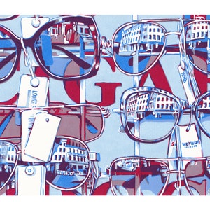 Glasses Painting Pop Art Artwork Eyeglasses Original Art Optical Modern ...