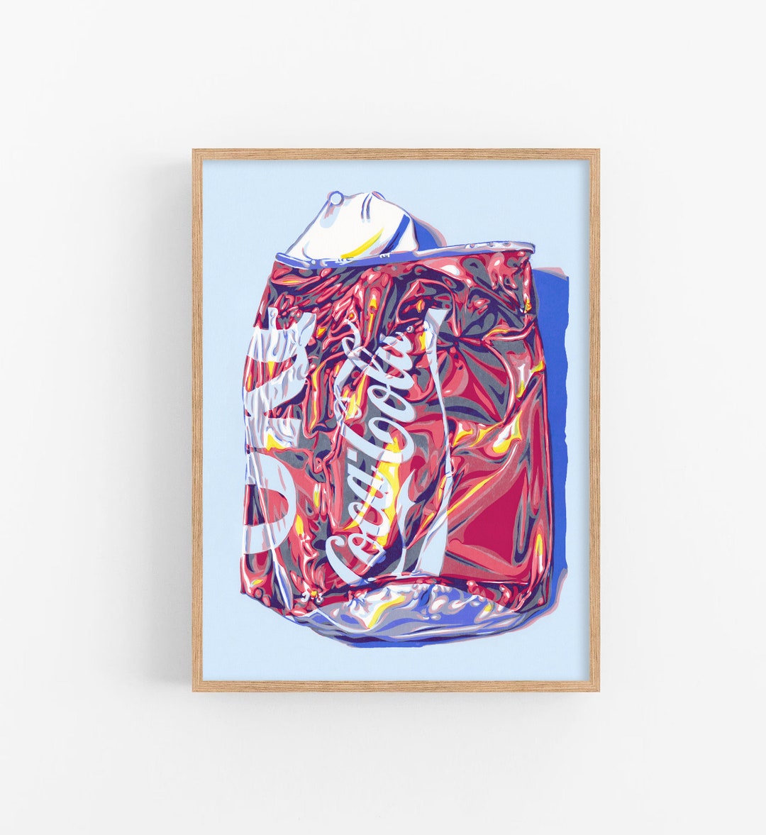 Cola Can Art Print Original Kitchen Wall Art Drink Artwork Food Pop Art ...