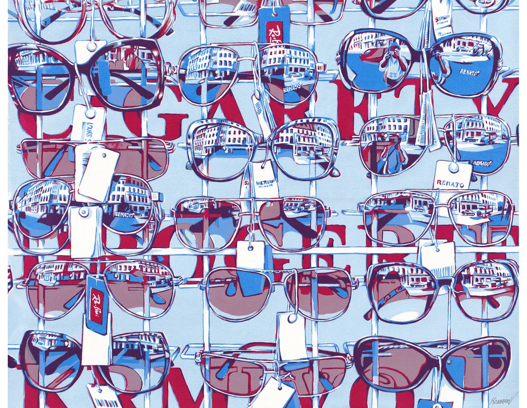 Glasses Painting Pop Art Artwork Eyeglasses Original Art Optical Modern ...