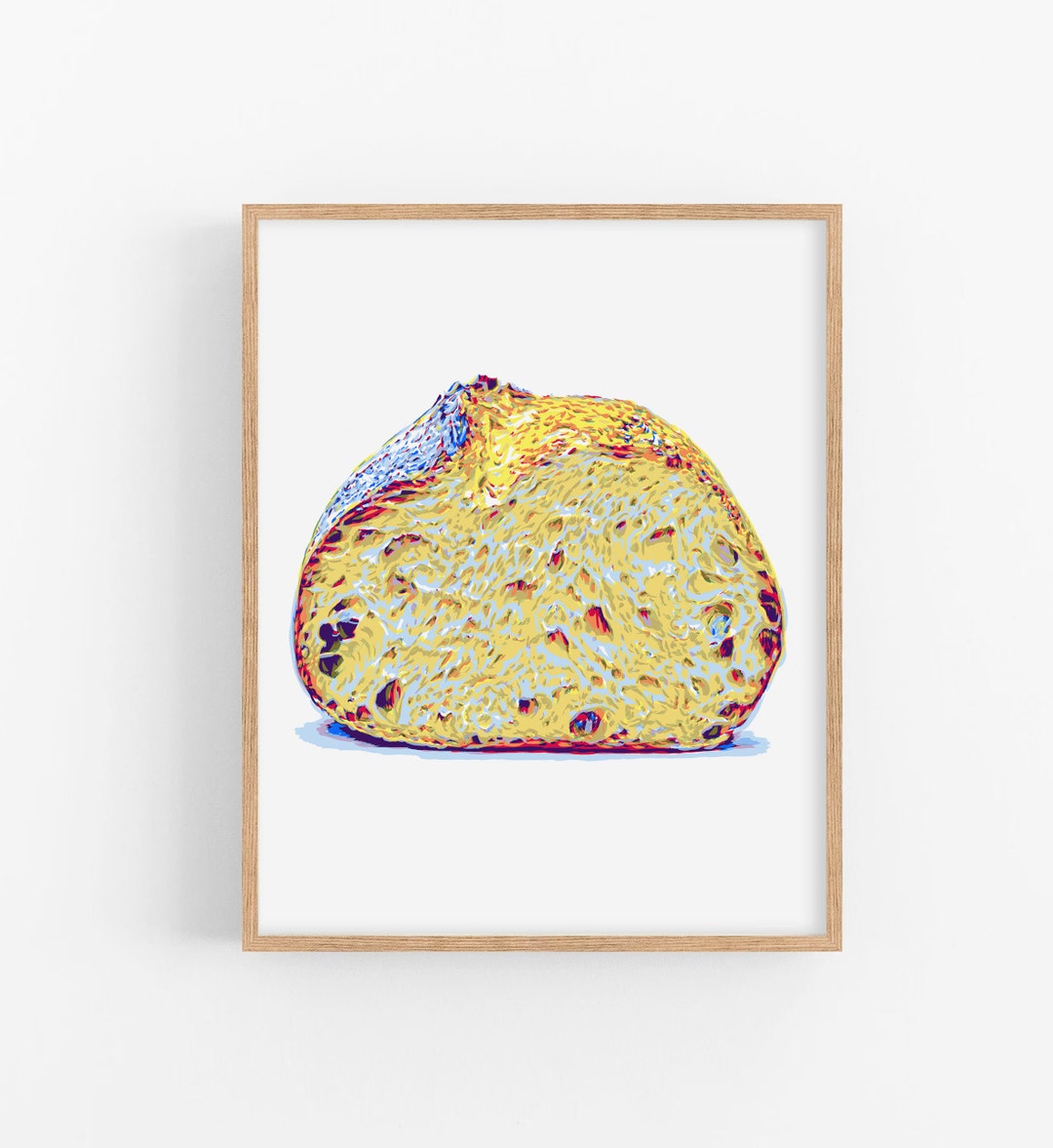 Bread Art Print Kitchen Wall Art Food Artwork Bakery Decor Foodie Gift ...