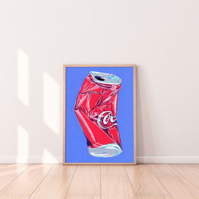 Coke Art Print Original Soda Wall Art Drink Artwork Bar Cart - Etsy