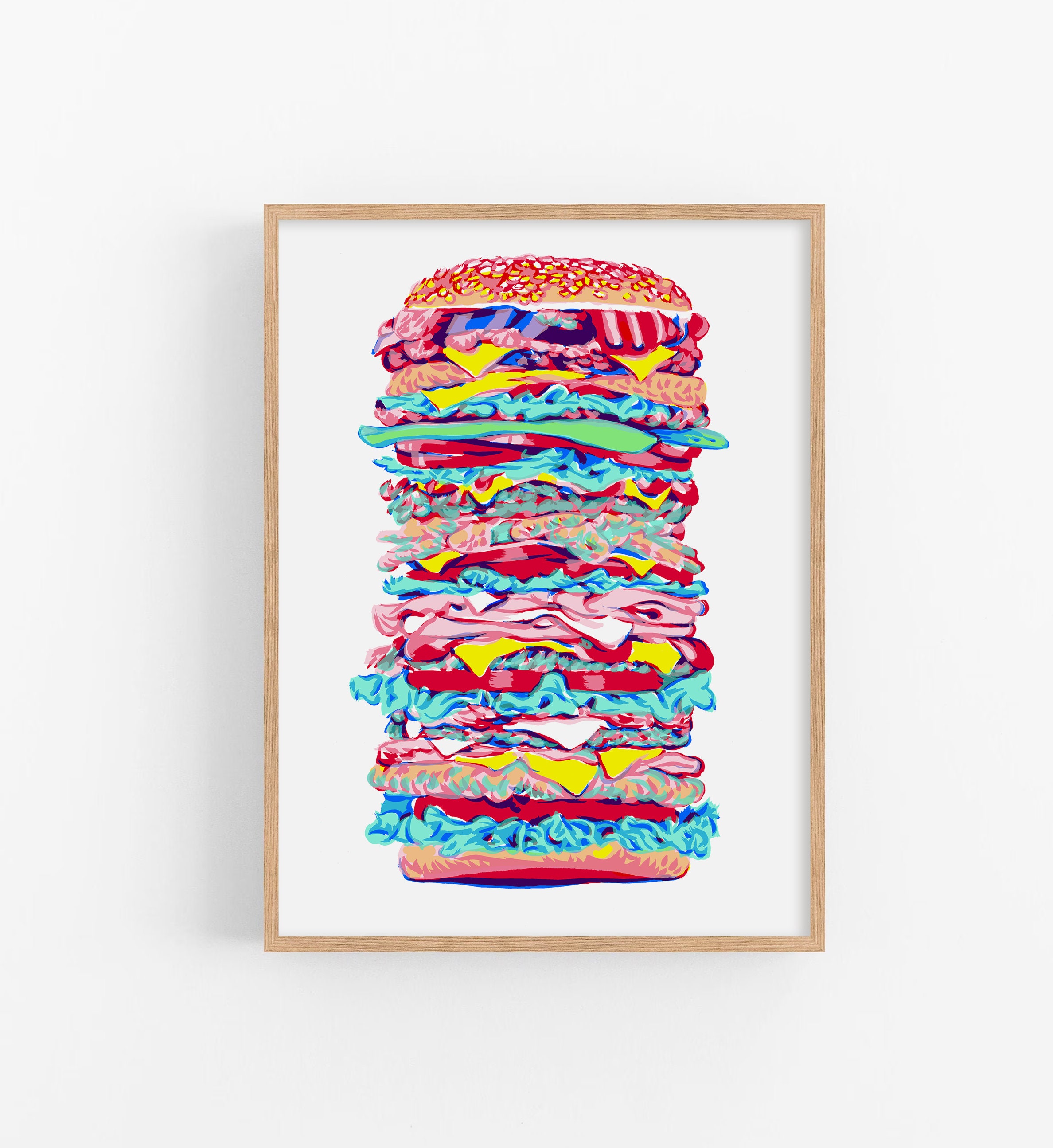 Tall Sandwich Drawing