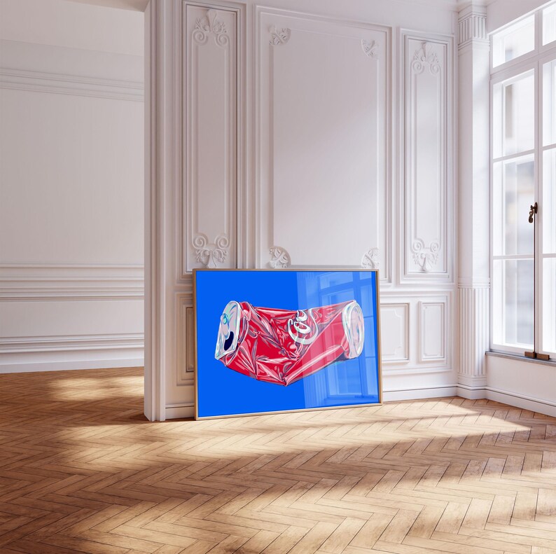 Coca-cola Can Pop Art Print, Kitchen Bar Cart Poster - Etsy