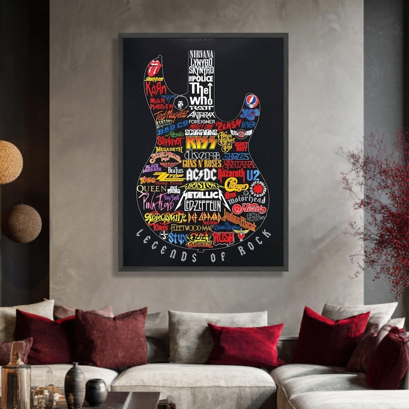 Vintage Classic Rock Art - Etsy UK