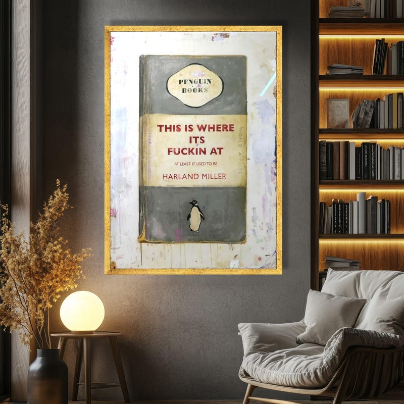 Book Cover Harland Miller - Etsy