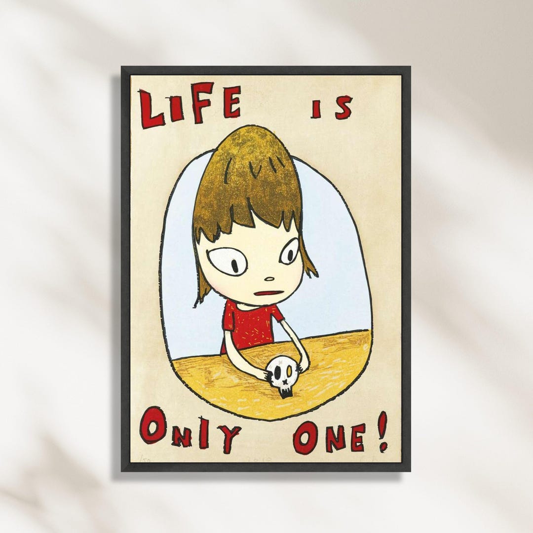 Canvas Art Print, 'life is Only One' Quote - Etsy