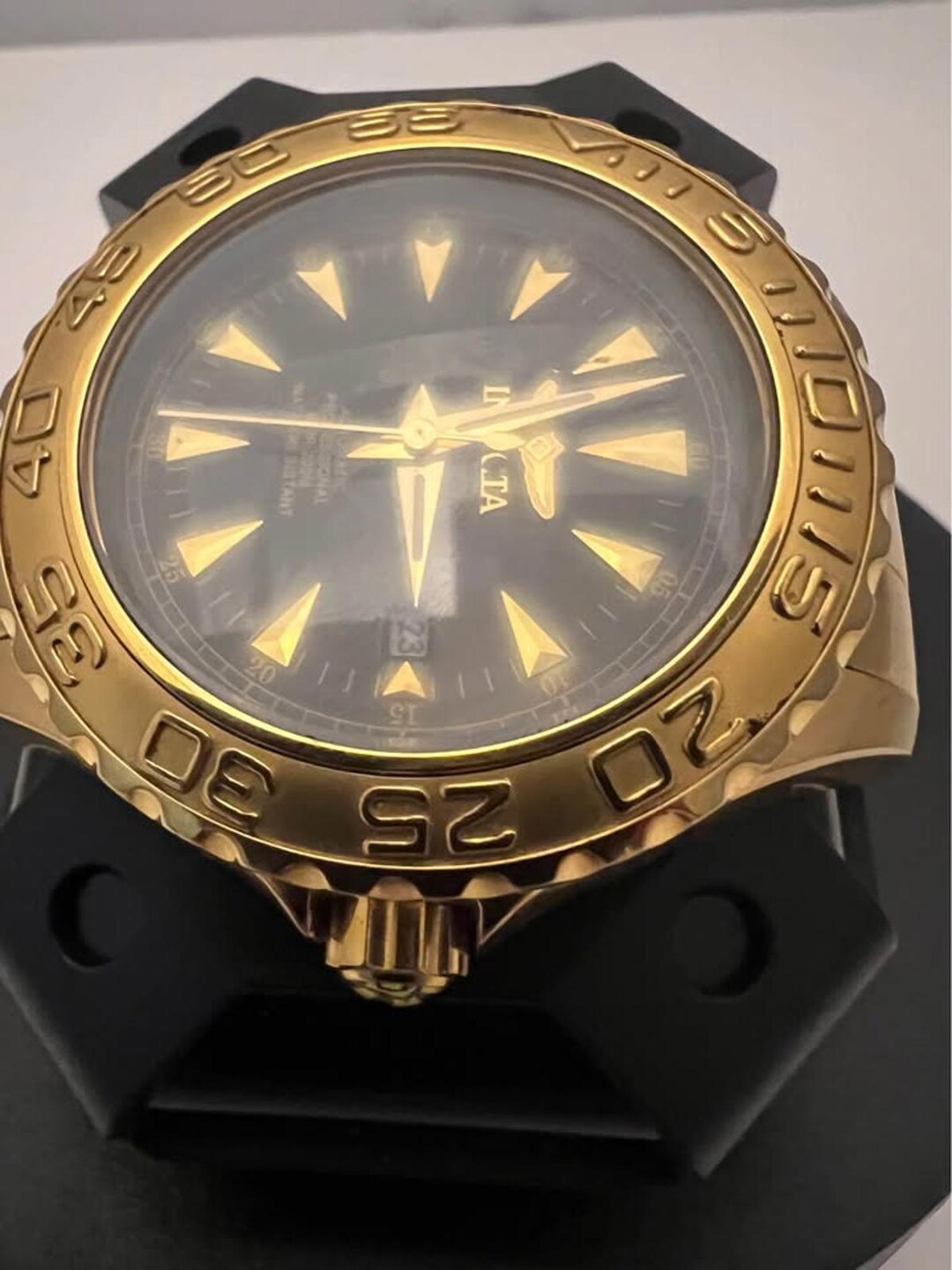 Vintage Invicta Golden Tone Mechanical, Self Winding Automatic Watch - Etsy
