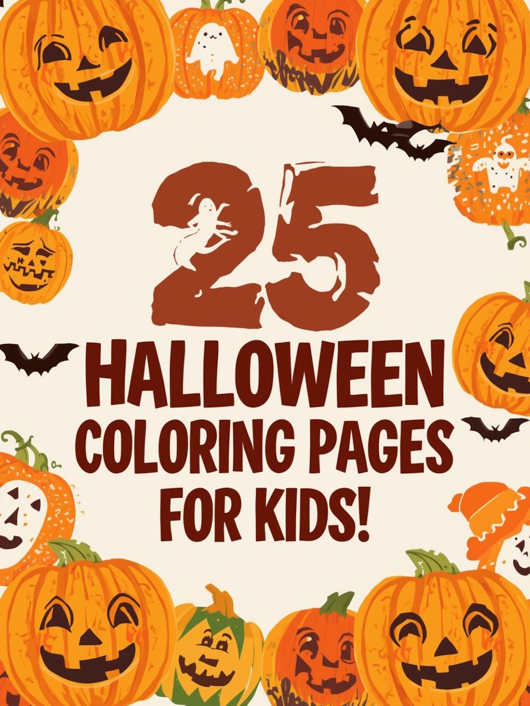 Halloween Coloring Pages for Kids – Printable PDF Bundle – Trick or ...